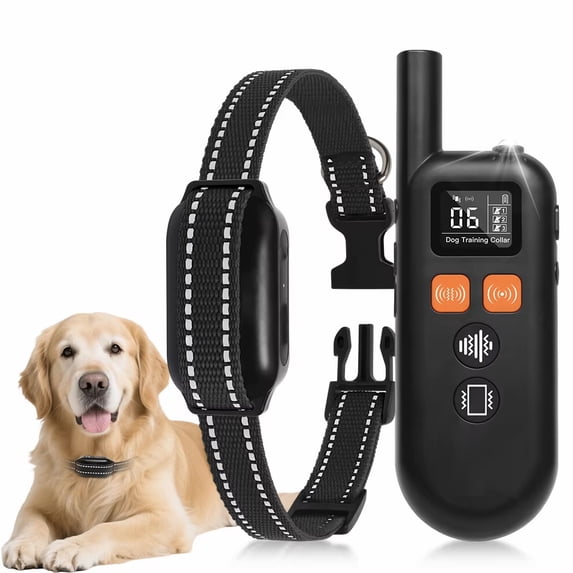 Dog Training Collar with Remote, 3300FT Ultrasonic No Shock Dog Bark ...