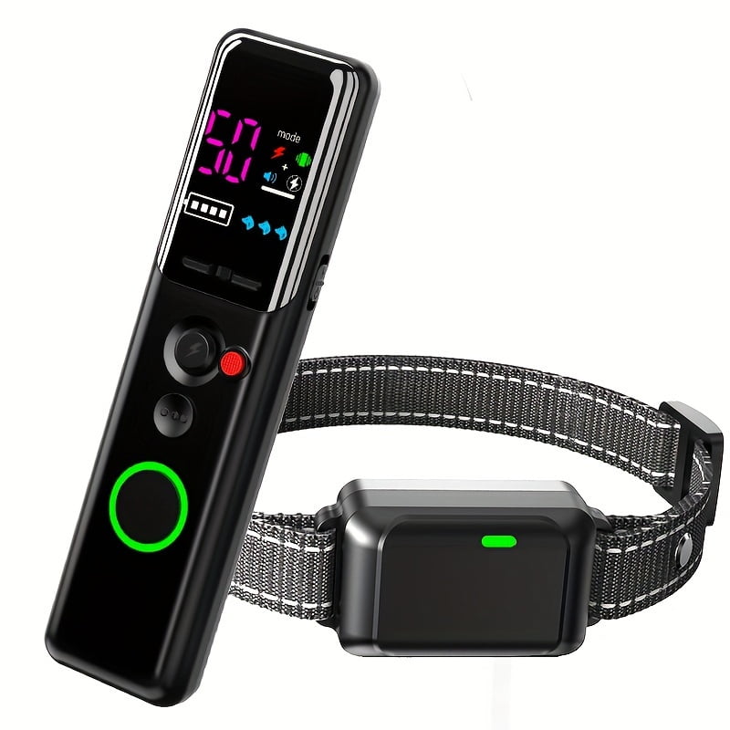 Dog Training Collar With Remote, Adjustable Nylon Strap, Dog Shock Collar With Beep, Vibration ...