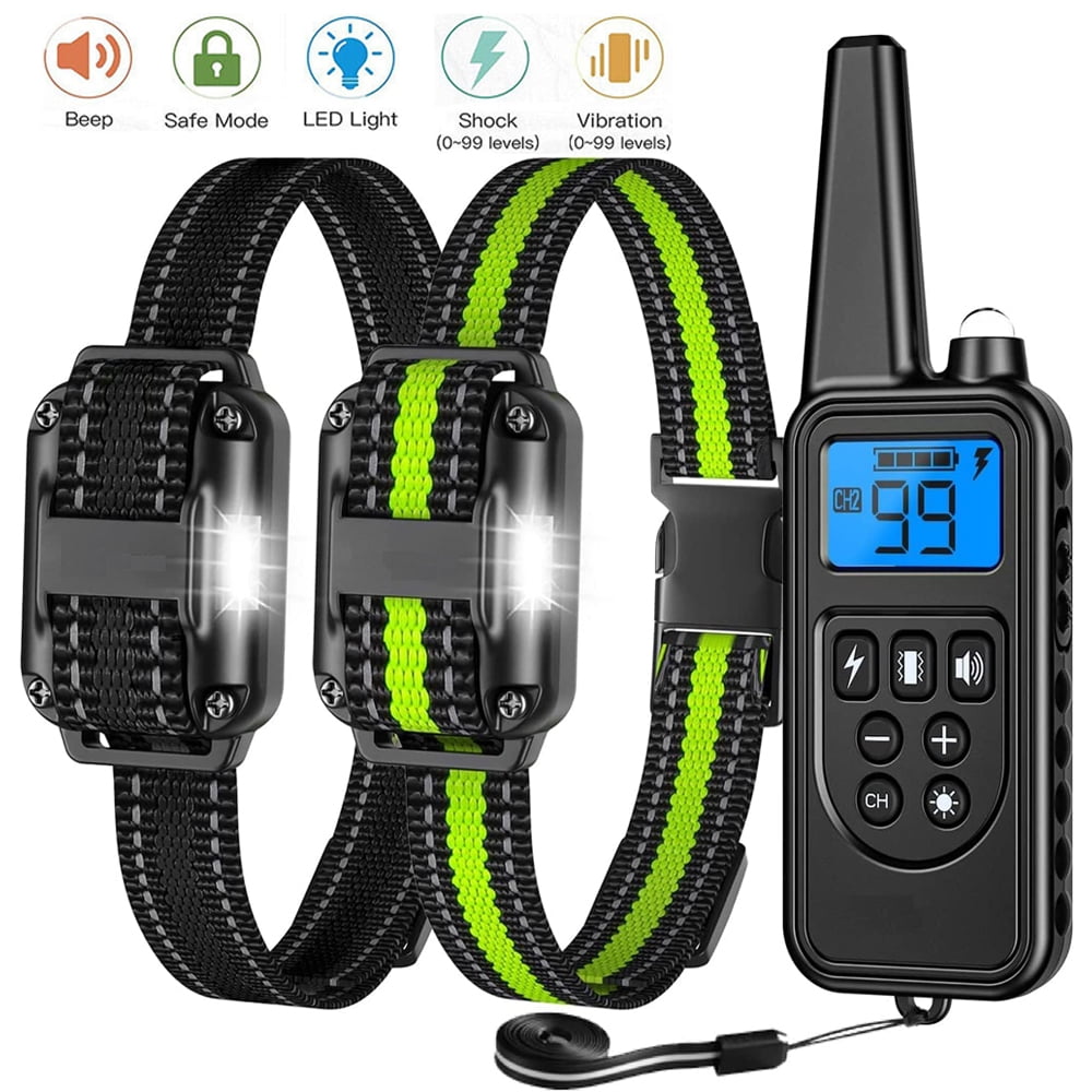 Dog Training Collar 2 Dogs (8-140Lbs), 2600Ft Waterproof Dog Shock ...