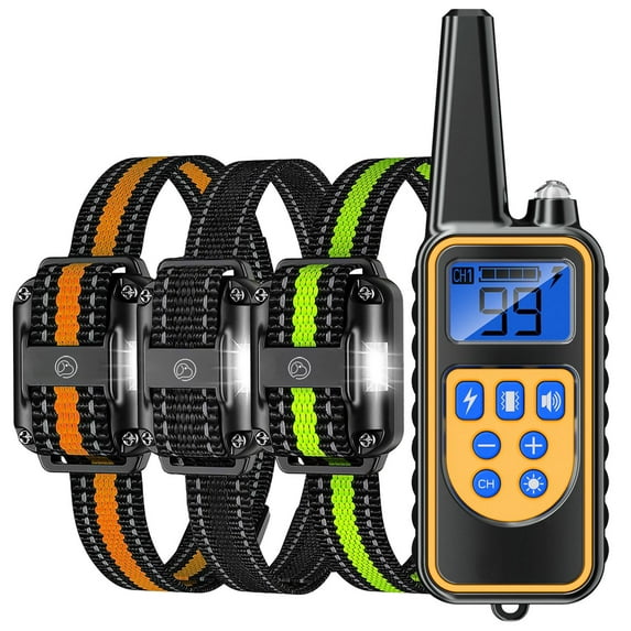 Dog Training Collar for 3 Dogs, Dog Shock Collar with Remote ...
