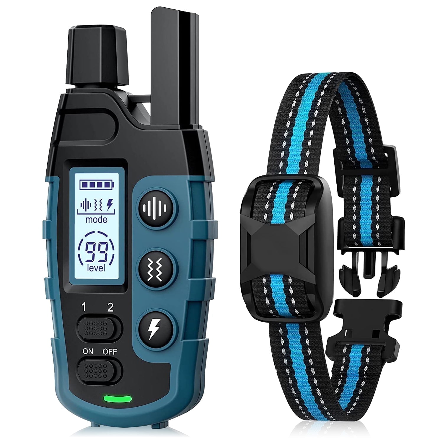 Dog Training Collar with Remote, Electronic Rechargeable Pet Collar for ...