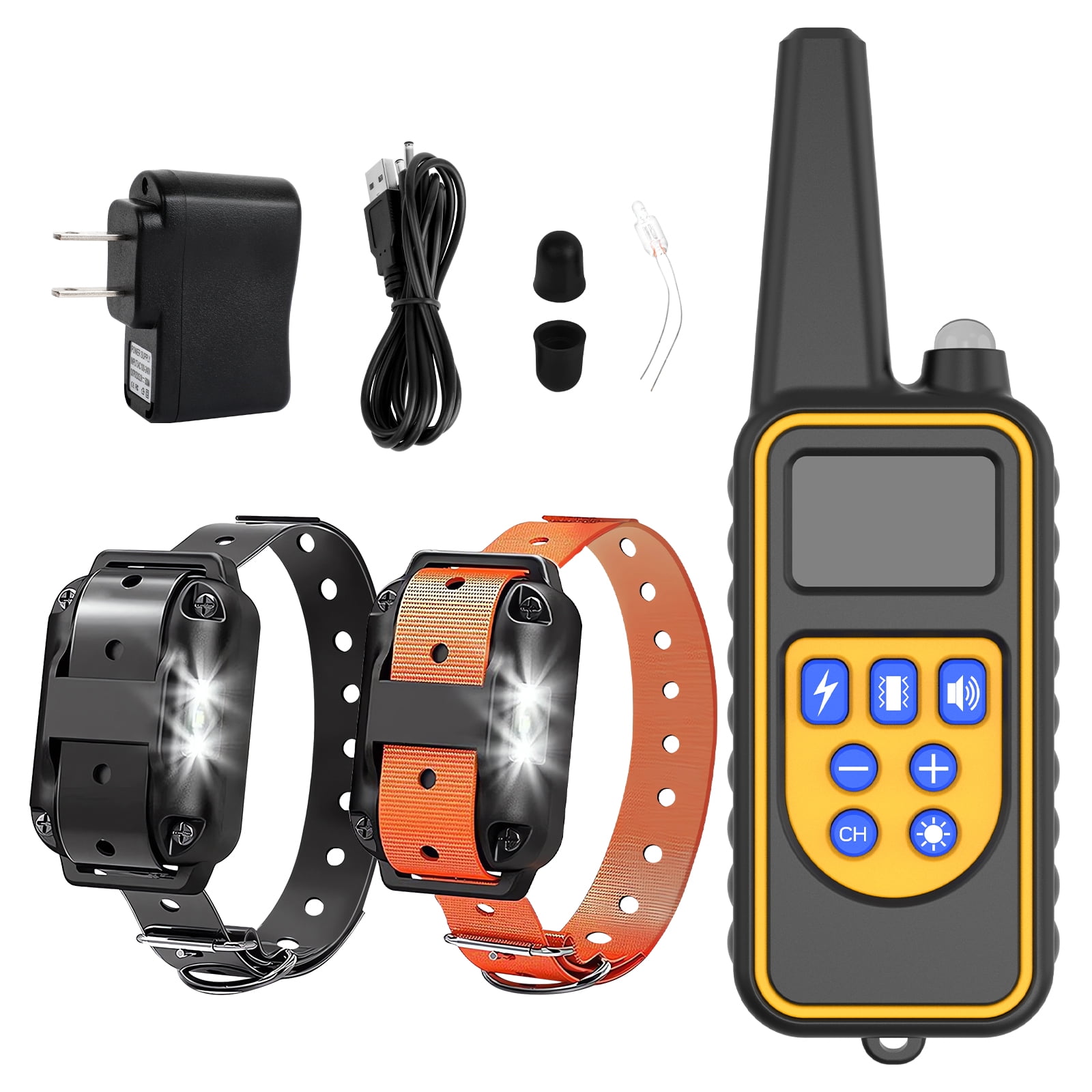 Dog Training Collars for 2 Dogs, with Remote 880yards, 4 Modes with ...