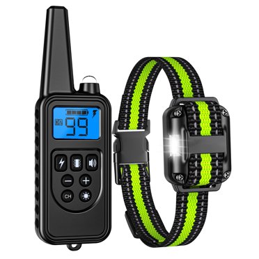 Petrainer Waterproof Dog Shocker with Remote, Beep/Vibra/Shock E-Collar, 300yd Range - Walmart.com