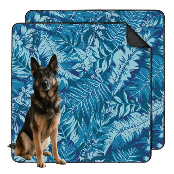 Dog Training Mat Washable Hawaiian Pattern, Reusable Absorbent Pad with ...