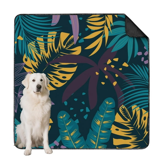 Dog Training Mat Washable Hawaiian Pattern, Reusable Absorbent Pad with ...