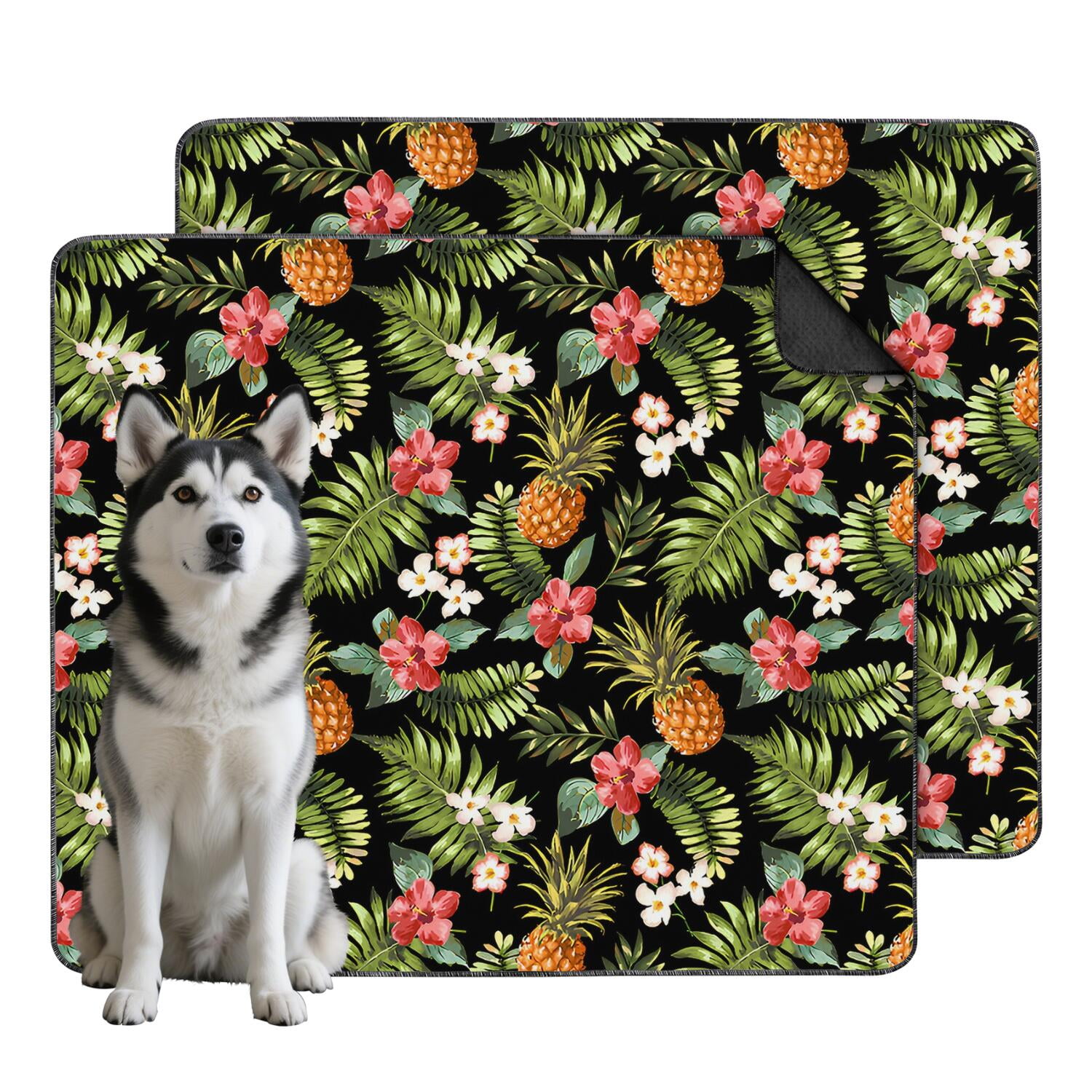 Dog Training Pads Washable with Fruit Prints, Reusable Absorbent Pad ...