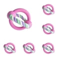 Dog Training Ring Toy, Durable TPR Rubber Interactive Fetch Tug of War ...