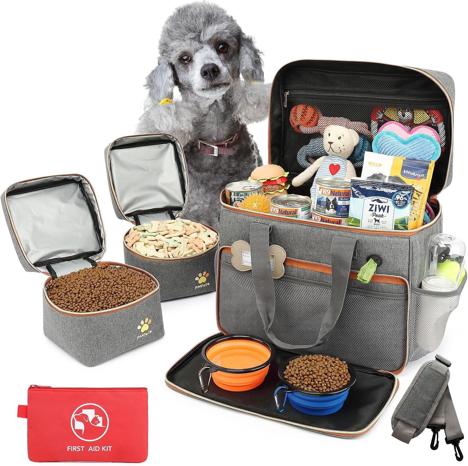 Dog Travel Bag for Traveling| Week Away/Overnight Dog Travel ...
