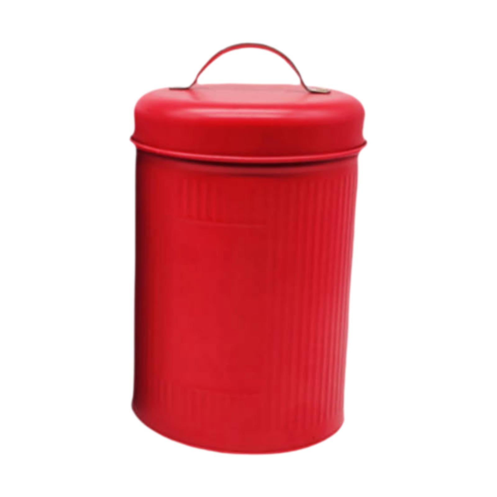Dog Treat Container Sealed Jar Metal Farmhouse Food Organizer Airtight ...