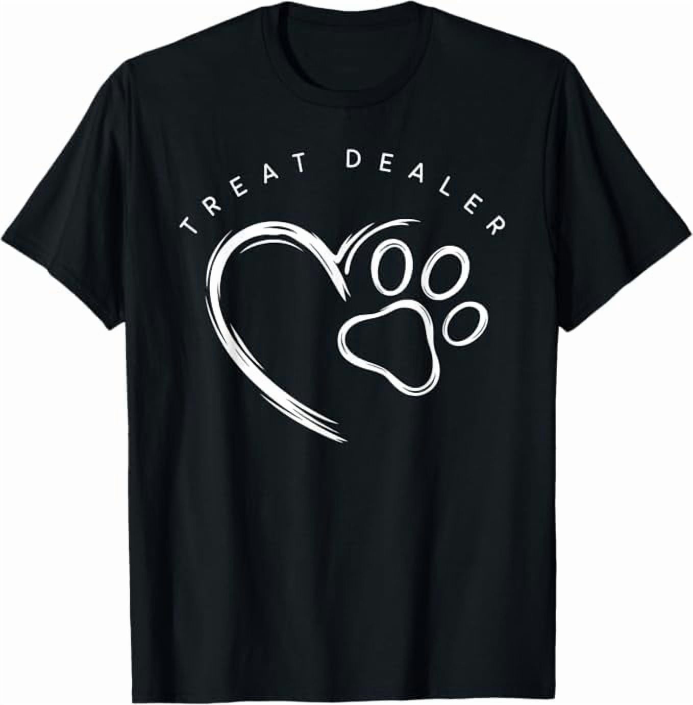 Dog Treat Dealer Heart Funny Dog Owner Treats Lover Men Women Humor ...