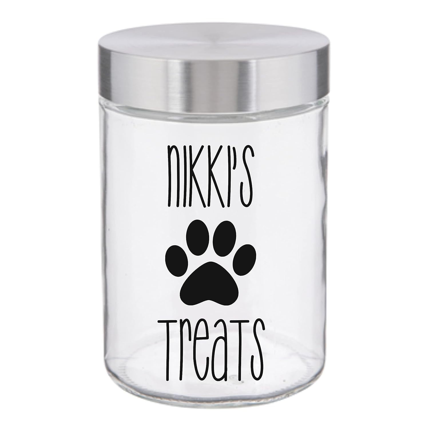 Dog Treat Jar - Glass Container for Dog Bones - Dog Cookie Jars with ...