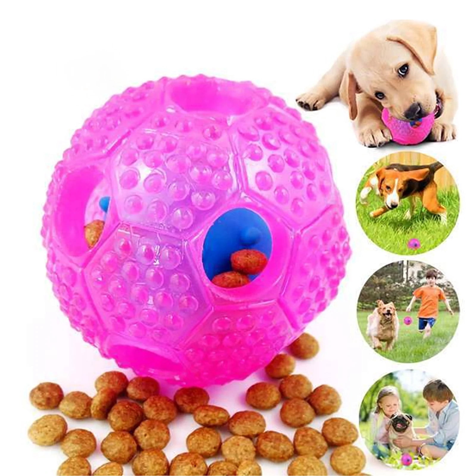 Dog Treat Puzzle Toy +Interactive Dog Toys Set, Dispensing Dog Chew ...