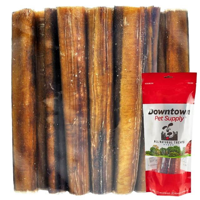 Downtown Jumbo Bully Sticks, Rawhide-Free, USA Beef, 6-12in Bag ...