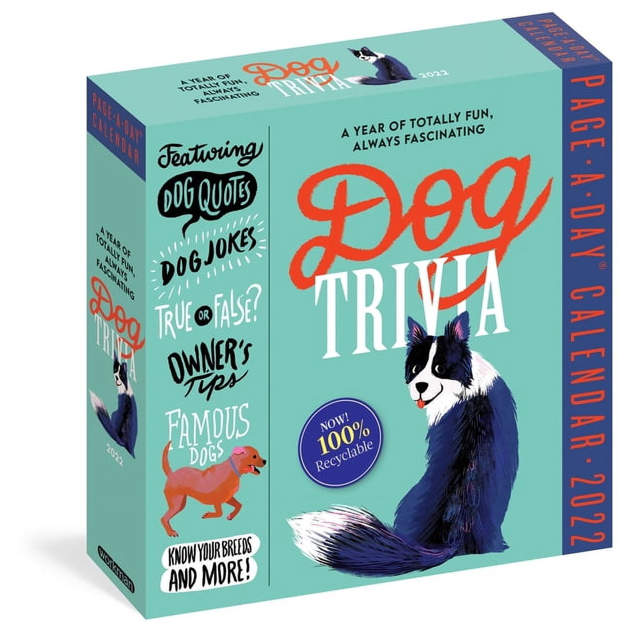 Dog Trivia Page-A-Day Calendar 2022 : Dog Quotes, Dog Jokes, True or ...