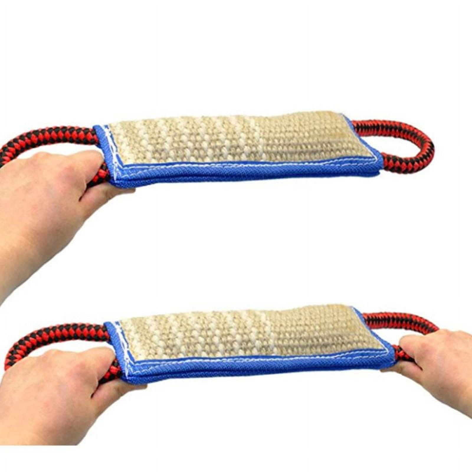 Dog Tug Bite Pillow Jute Bite Chewing Fetch Toy Puppy Training ...