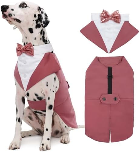 Dog Tuxedo Dog Suit and Bandana Set, Dogs Tuxedo Wedding Party Suit ...