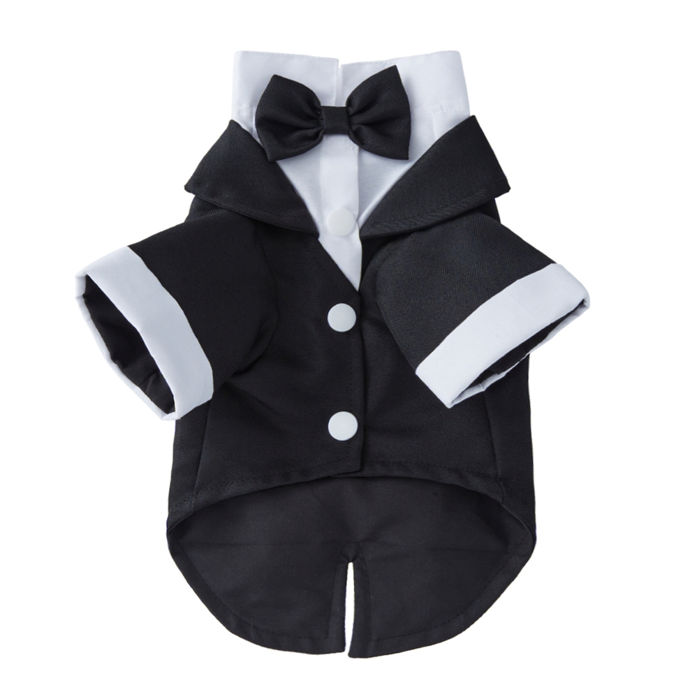 Dog Tuxedo, Formal Dog Clothes Shirt Costume Wedding Attire Party Bow ...