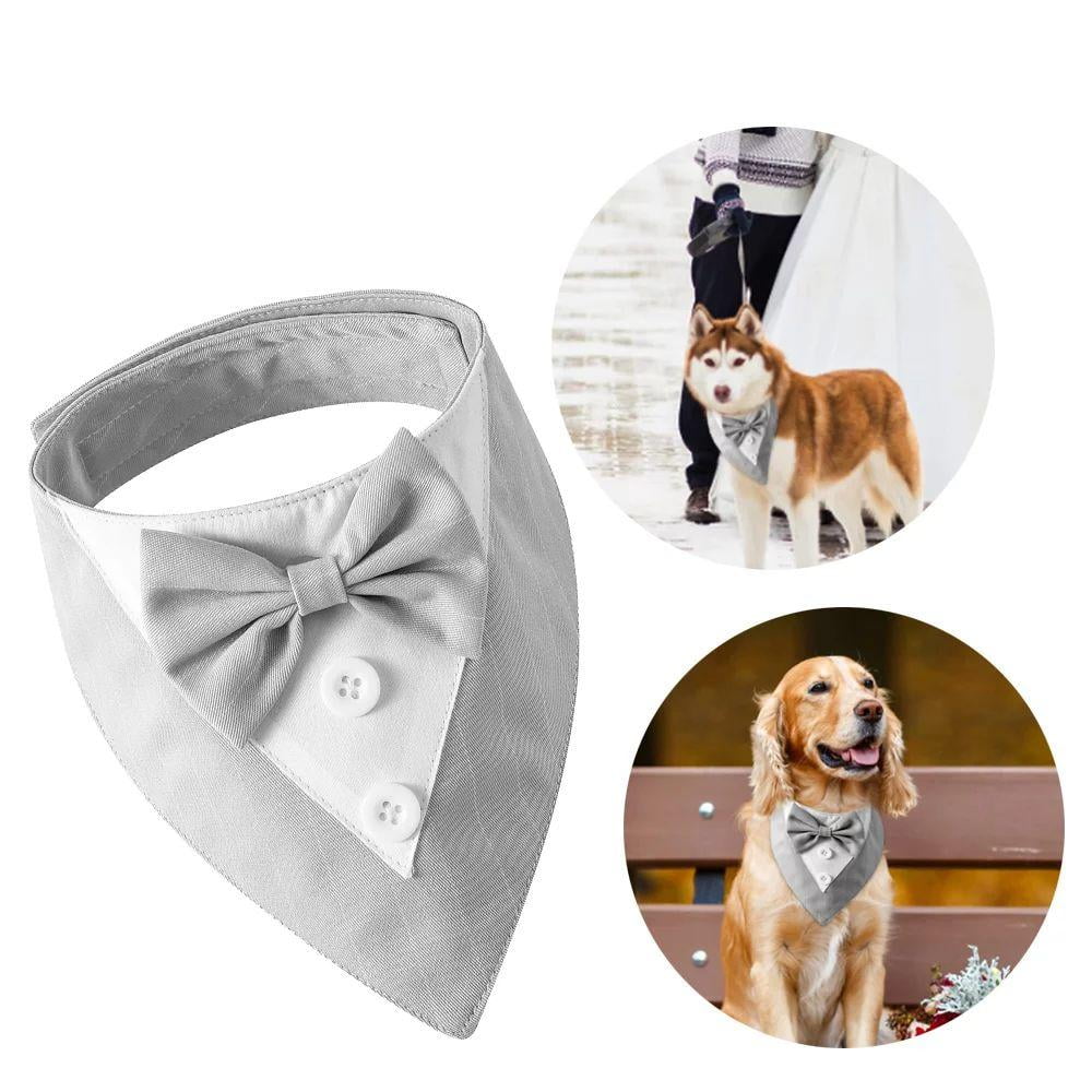 Dog Tuxedo,Formal Dog Wedding Bandana Dog Collar with Bow Tie Dog ...
