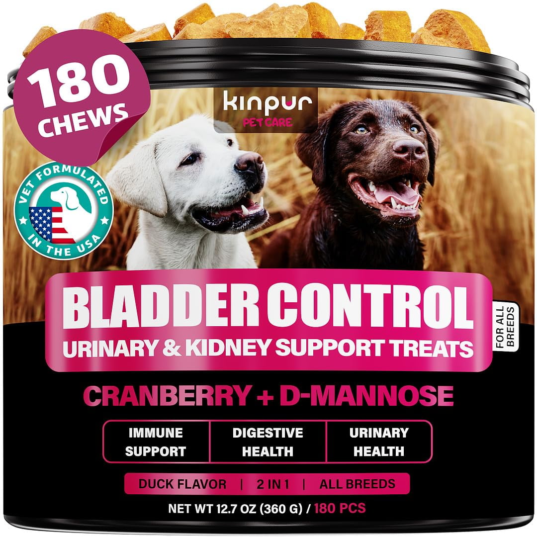 Dog UTI Treatment 180 Chews w Cranberry, Natural UTI Medicine for Dogs ...