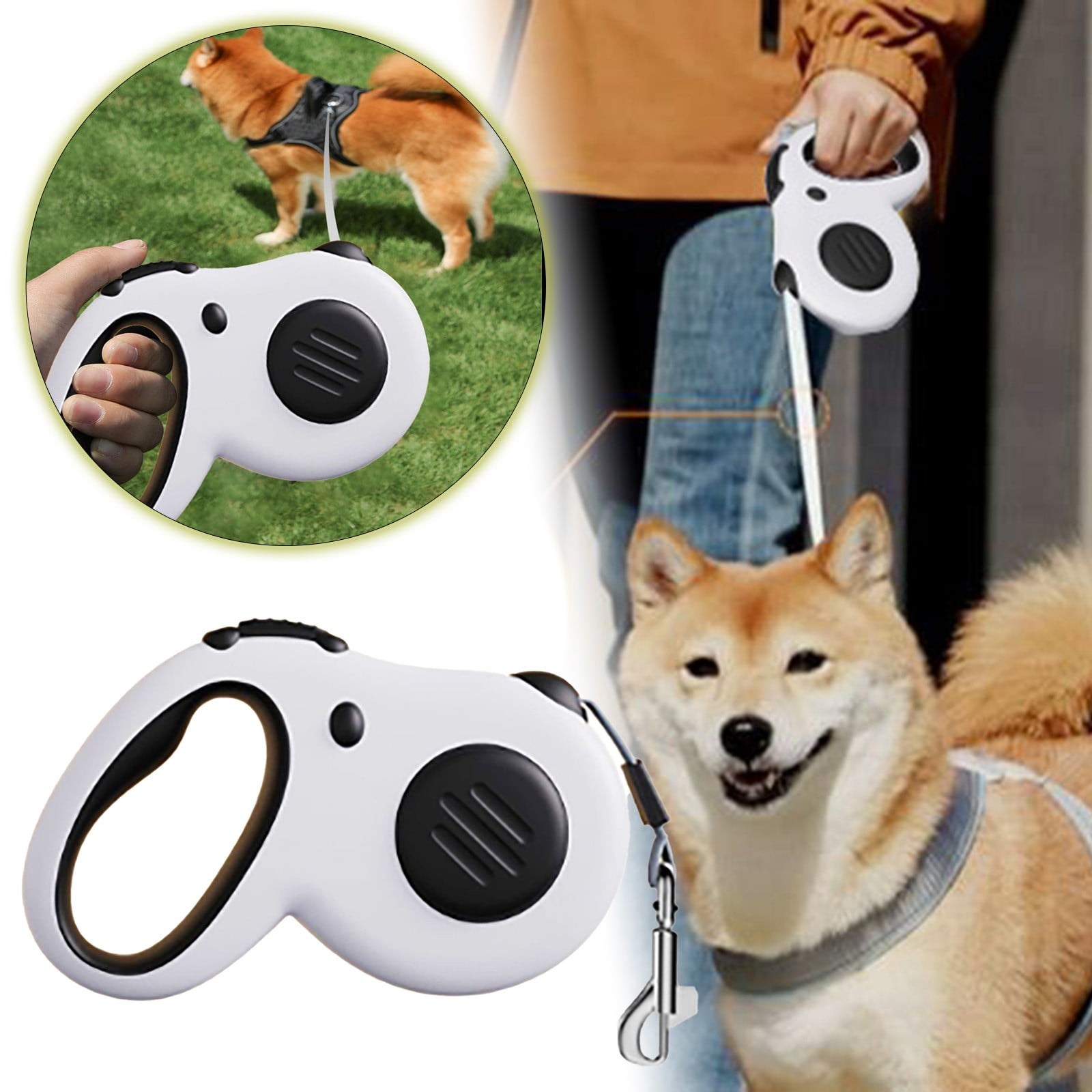 Dog Upgrade Collision Retractable Leash Automatic Pet Walking Leash ...