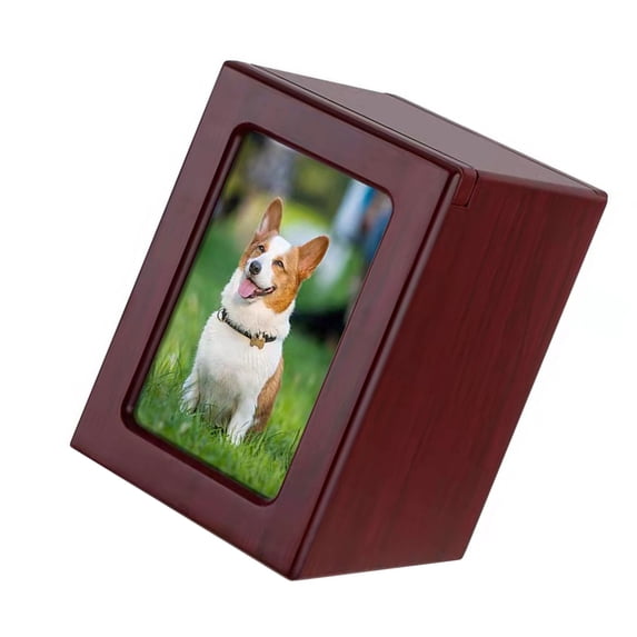 Dog Urns Pet Memorial Dog Cinerary Casket Wood Urns for Dogs Ashes Pet ...