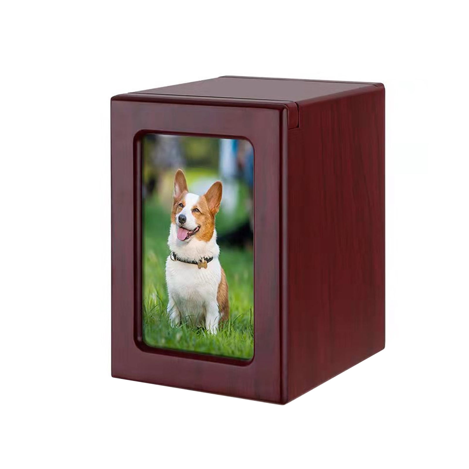 Dog Urns Pet Memorial Dog Cinerary Casket Wood Urns for Dogs Ashes Pet ...