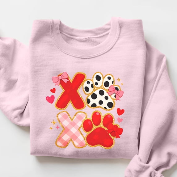 Dog Valentine Shirt XOXO Paw TShirt Cute Puppy Love TShirt Dog Mom ...
