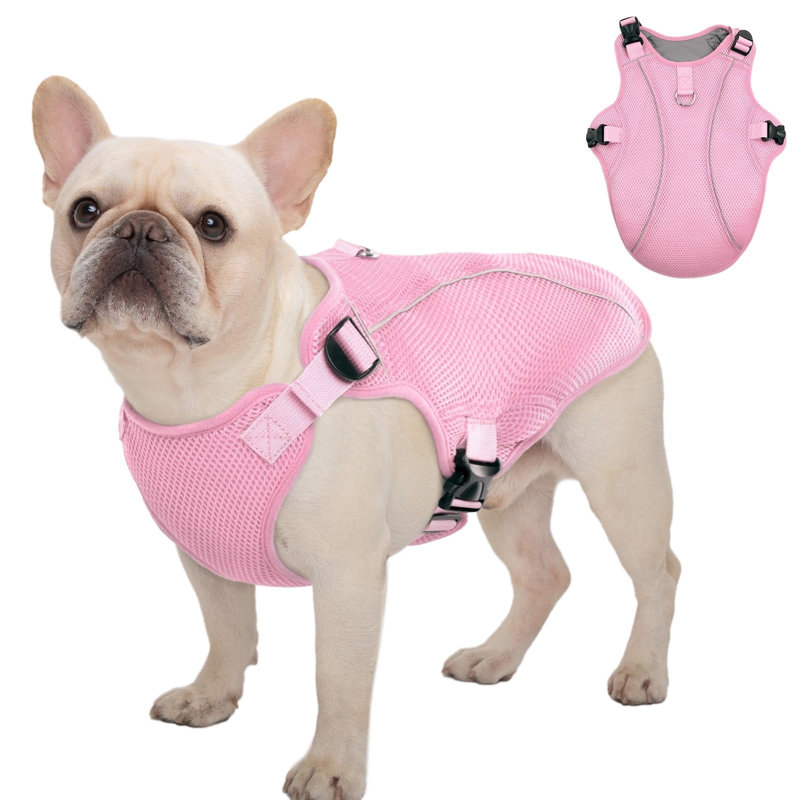 Dog Vest Harness Pink S (Chest Girth:16.9'') Small Puppy Cooler Jacket ...