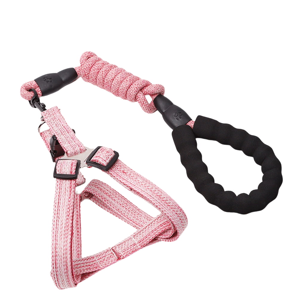 Dog Vest Leash D Buckle Rope Dog Leash Harnesses Belt Soft Handle ...
