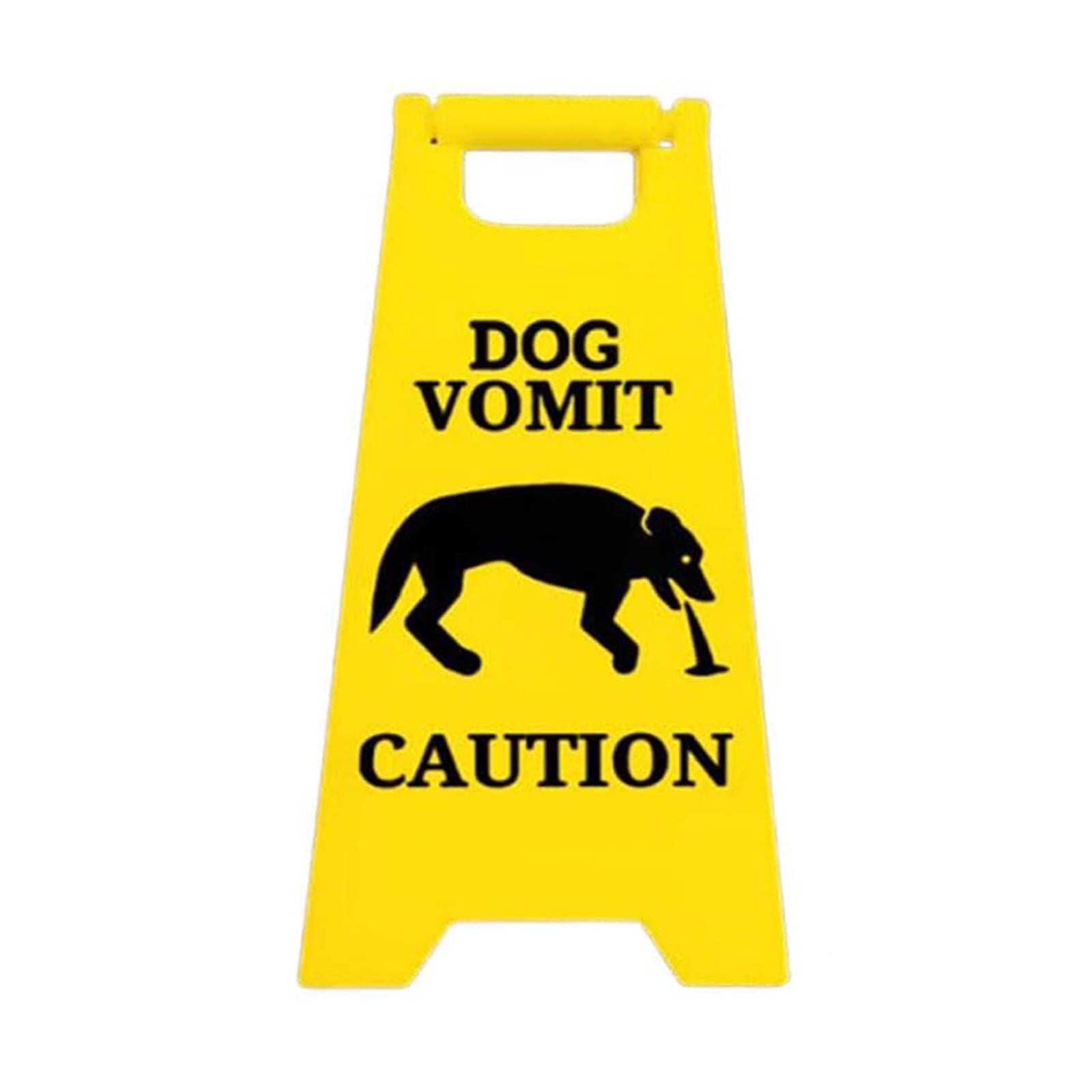 Dog Vomit Sign, Funny Dog Vomit Floor Signs Yard Warning Sign Novelty ...