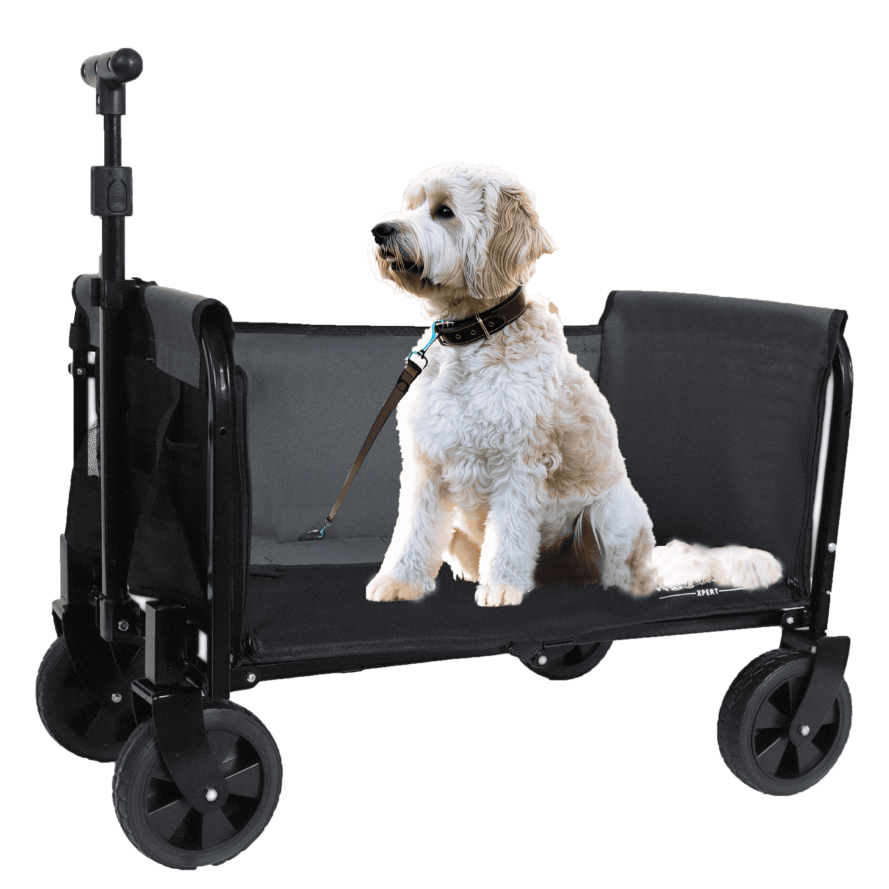 Dog Wagon with Seat: 220lbs Heavy Duty Wagon Cart for Dogs, 3-in-1 ...