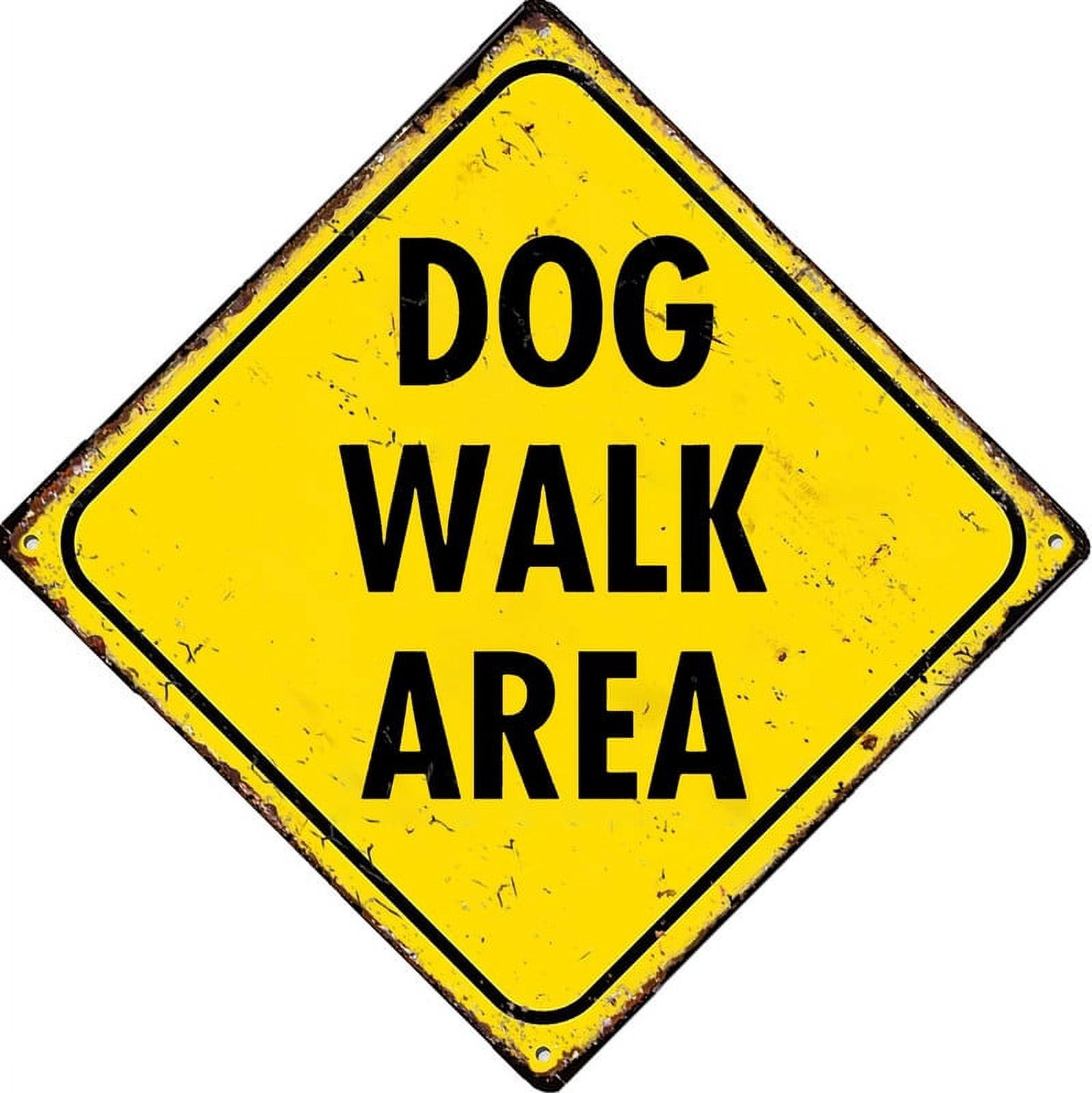 Dog Walk Area Vintage Tin Sign For Bathroom Cave Home Wall Club Cafe ...