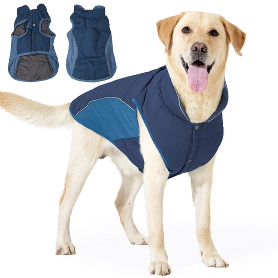 Dog Warm Plain Warm Vest for Small to Large Dogs Soft Jumpsuit Apparel ...