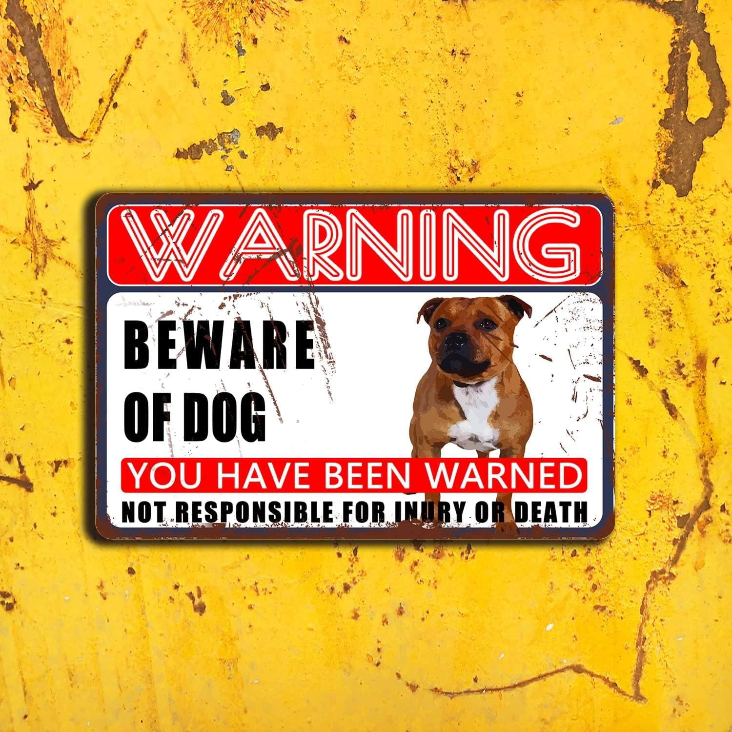 Dog Warning Beware of Dogs You Have Been Warned Not Responsible for ...
