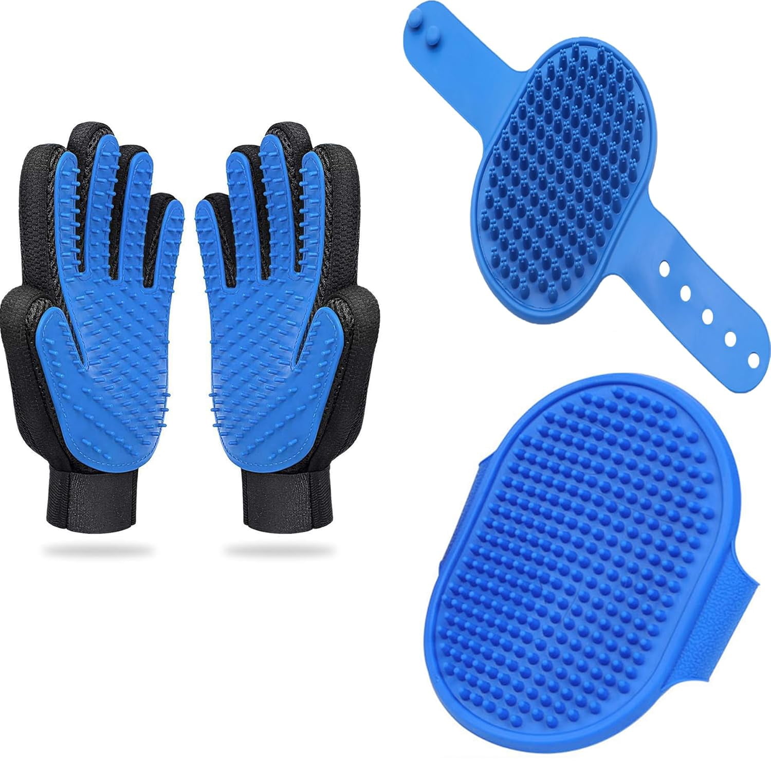 Dog Washing Gloves Brush for Pet: JOANGIHC 3PCS Dogs Shedding Wash ...
