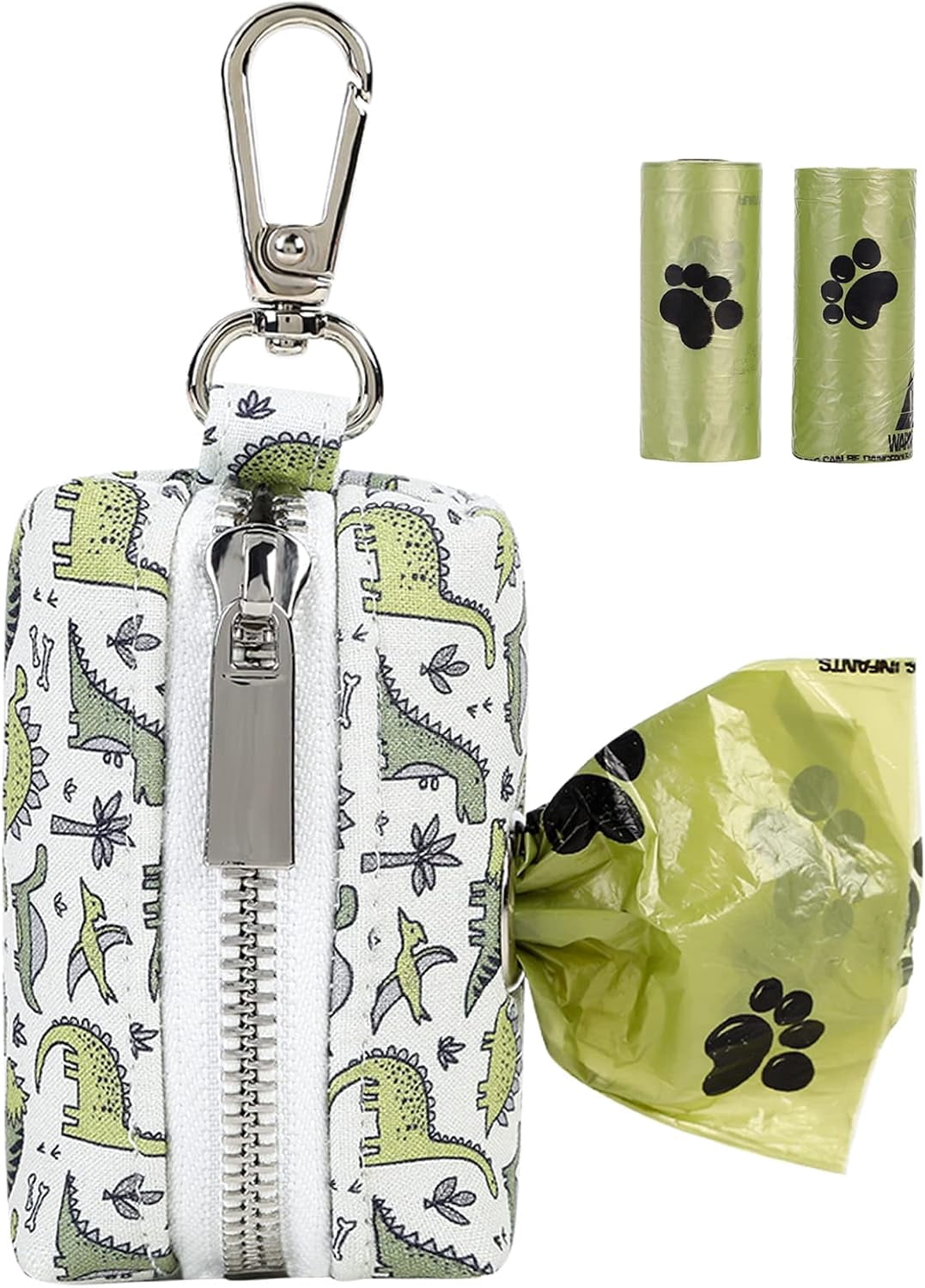 Dog Waste Bag Dispenser, Cotton Doggy Poop Bags Holders Attach to Any ...