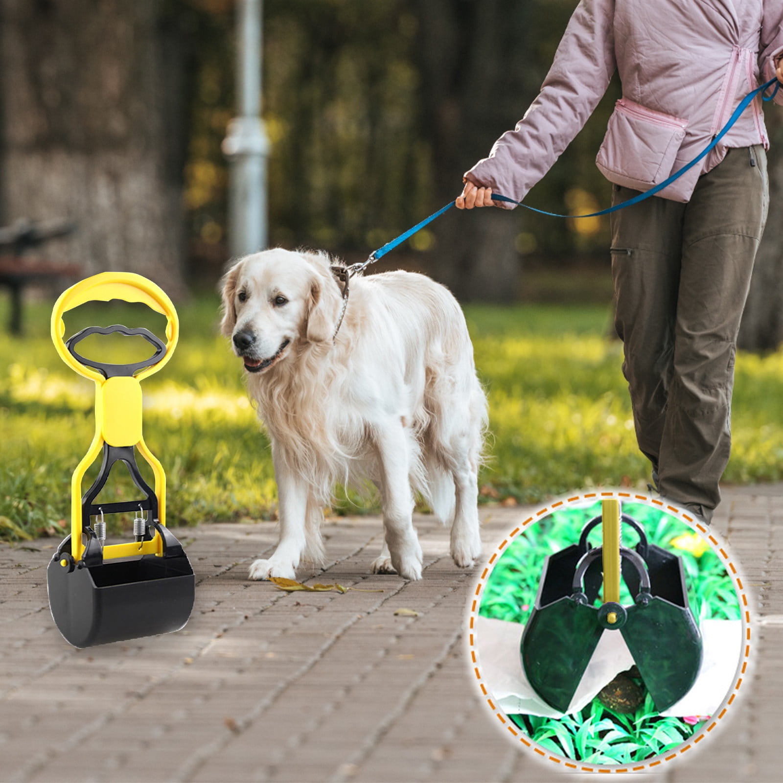 Dog Waste Pickup Tool, Pet Poop Scooper, Heavy-duty Grabber, Durable ...