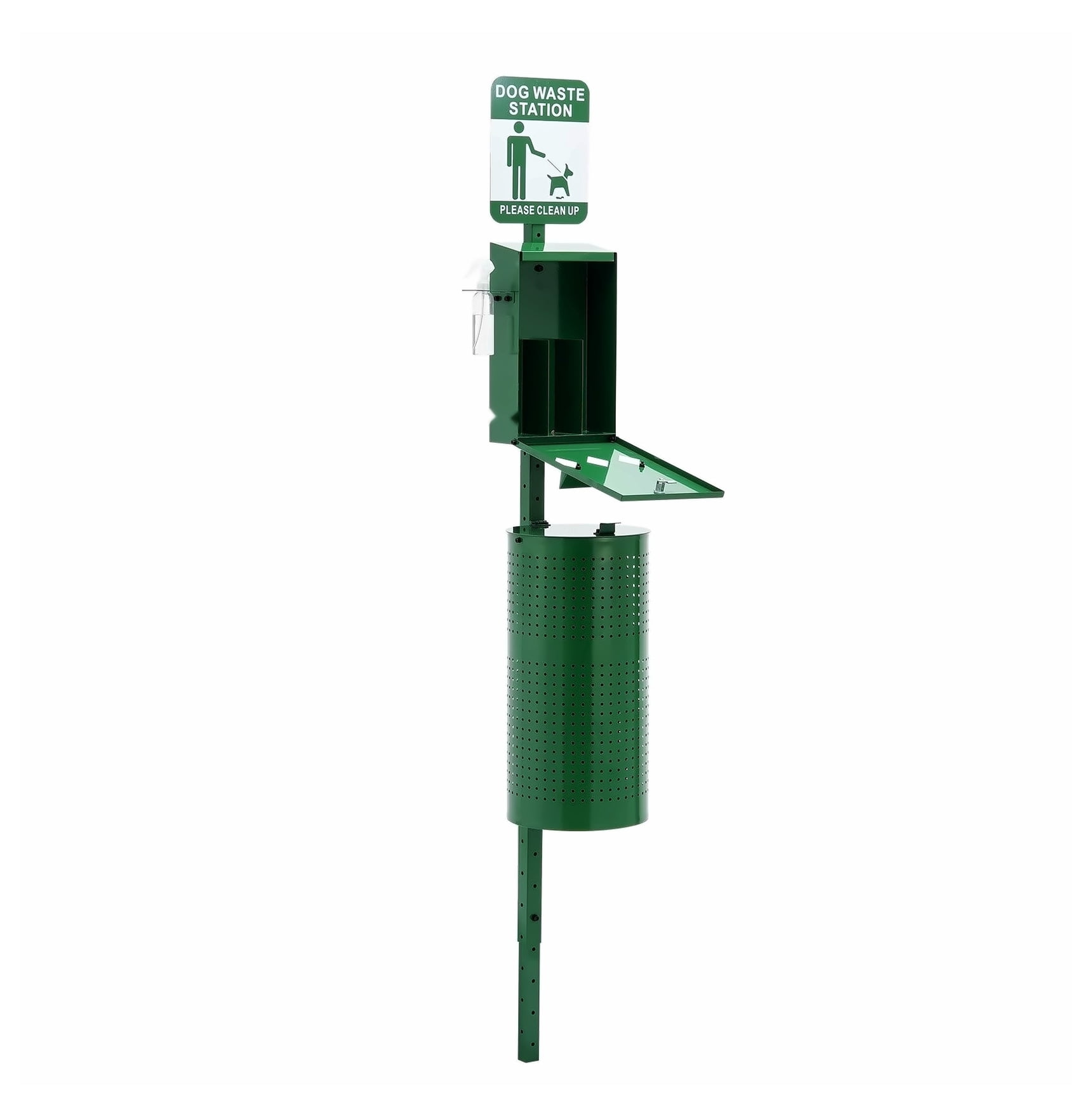 Dog Waste Station, 11.5 Gallon Commercial Poop Bin, Outdoor Dog Waste ...