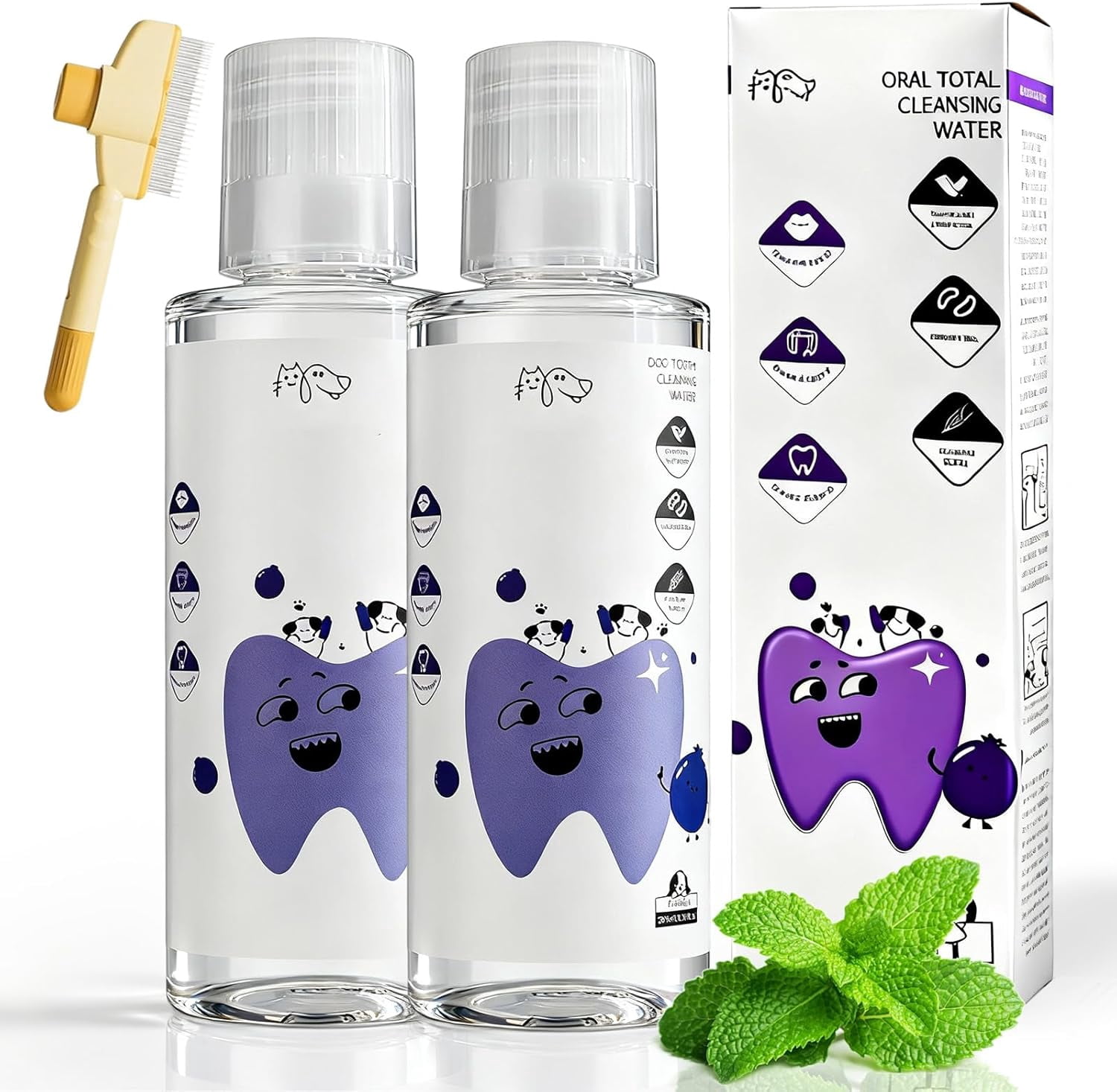 Dog Water Additive for Dental Care, Water Additive for Dogs Teeth, Keep ...
