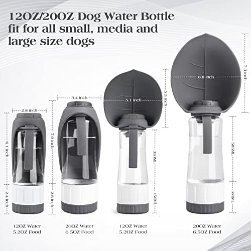 Dog Water Bottle Dispenser for Walking, Pet Water Feeder Container ...