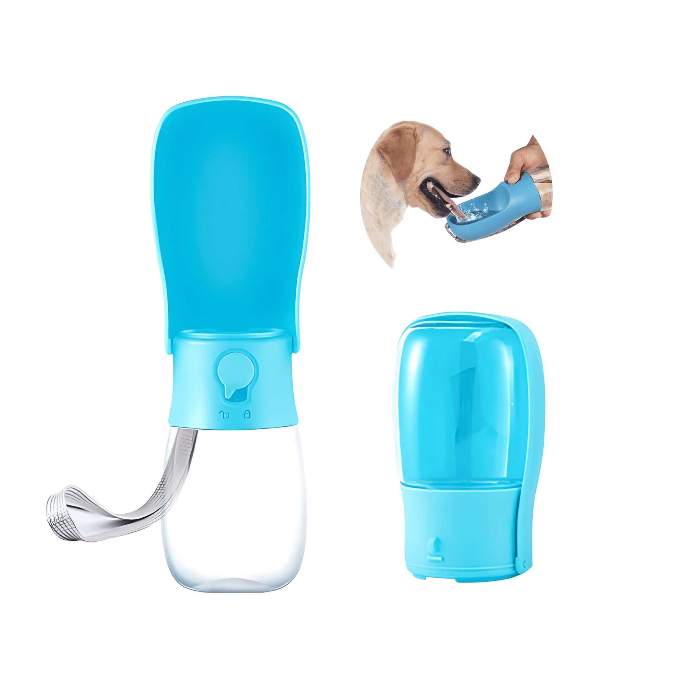 Dog Water Bottle, Light-weigh, Leak Proof Portable Travel Dog Water ...