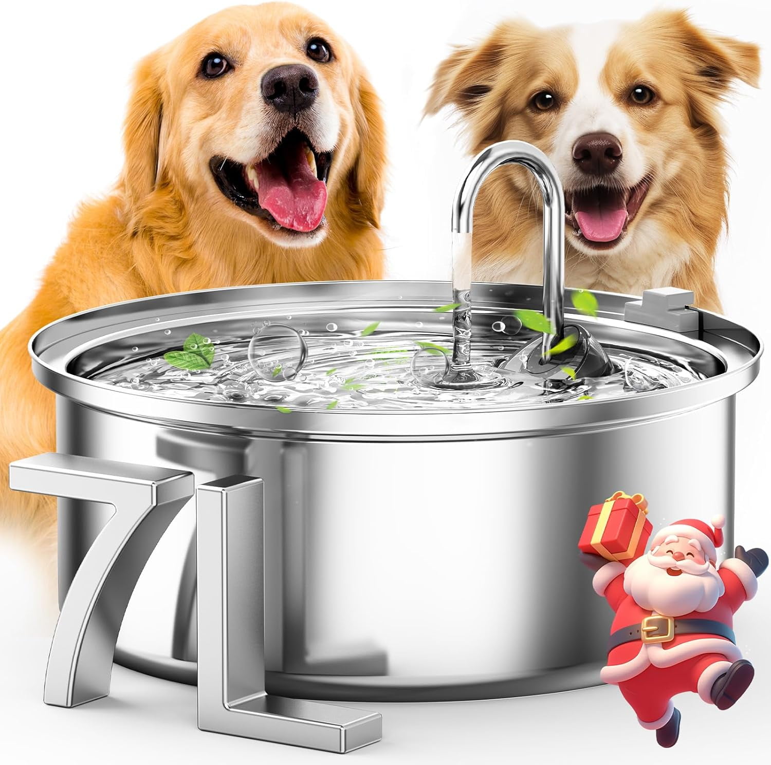 Dog Water Bowl Dispenser,7L Quiet Automatic Dog Water Dispenser ...