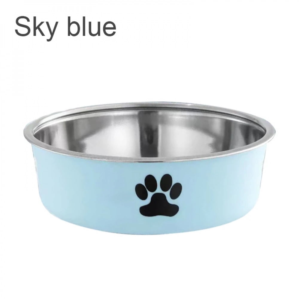 Dog Water Bowl with Non-Slip Rubber Base And Small Cats And Dogs ...