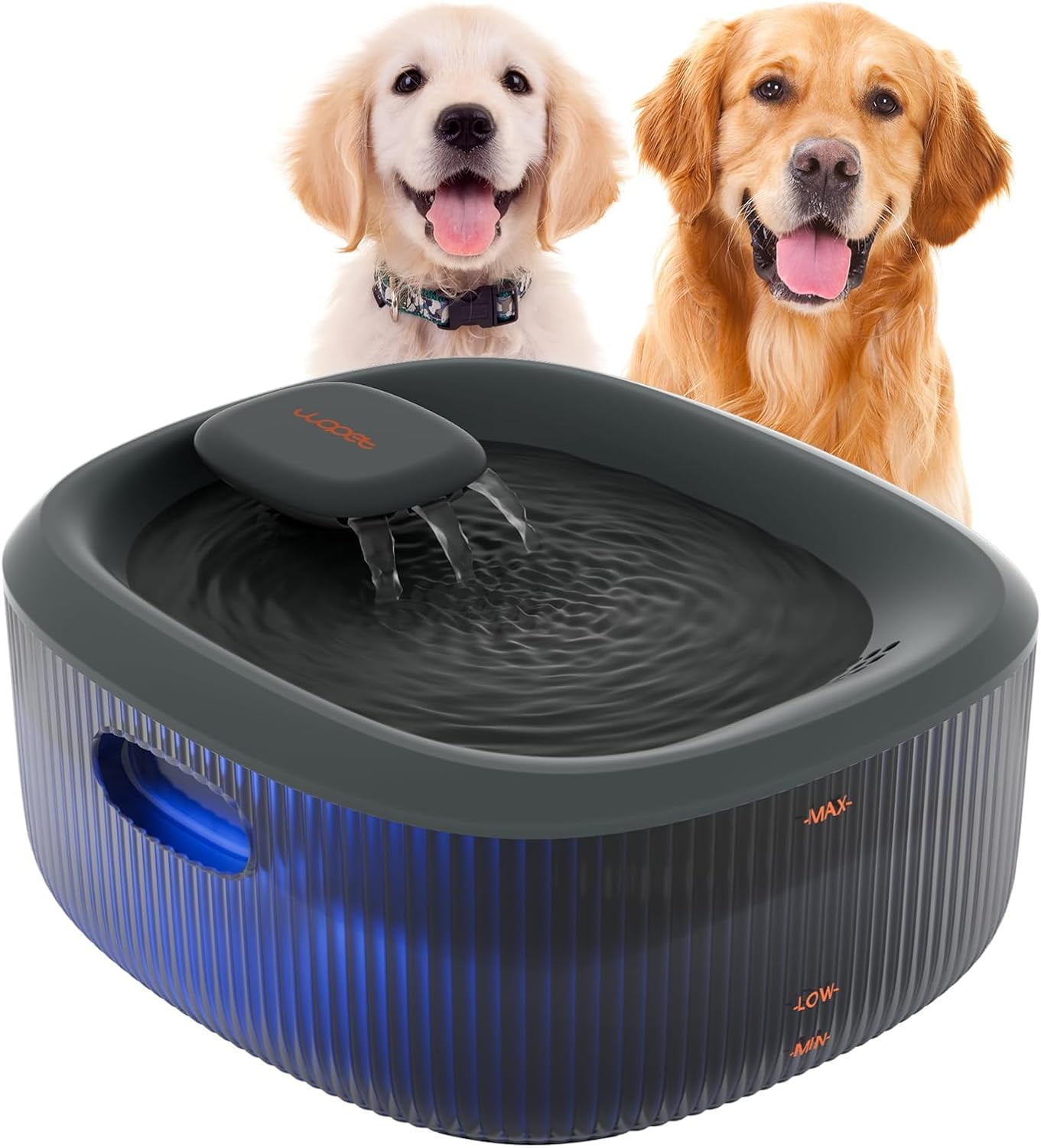 Dog Water Fountain for Large Dogs, 6L/205oz/1.7Gal Automatic Dog and ...