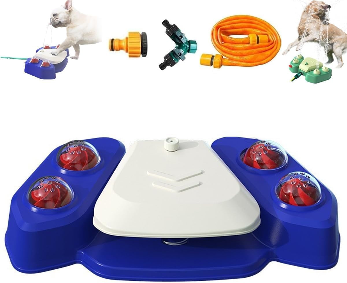 Dog Water Sprinkler Paw Activated, Outdoor Dog Water Fountain with ...