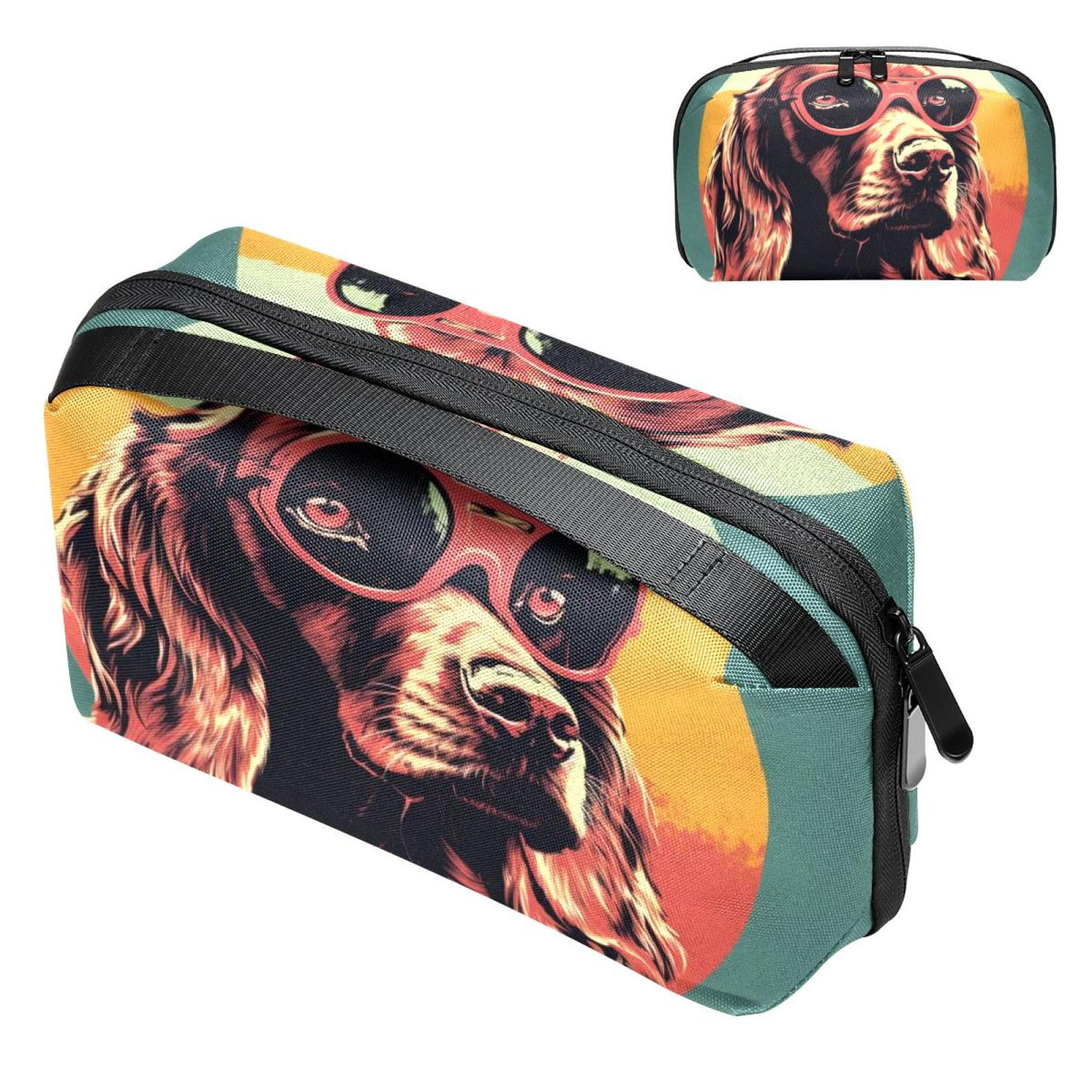 Dog Waterproof Oxford Fabric Storage Case with Charger Pouch, Small ...