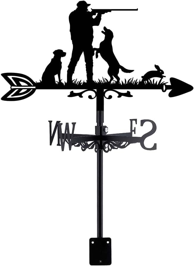 Dog Weather Vane Hunting and Dog Weathervane Animal Metal Wind Vanes ...