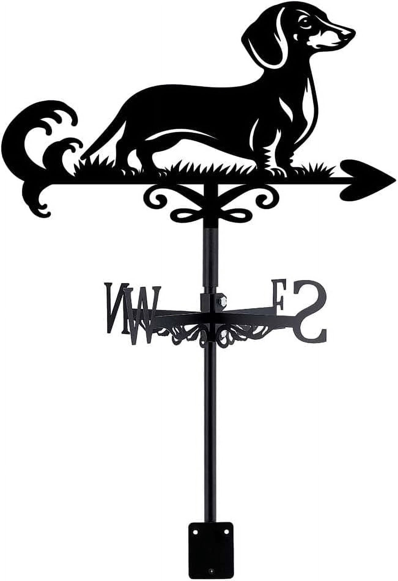Dog Weathervane Dachshund Weather Vane for Roof Mount Animal Metal ...