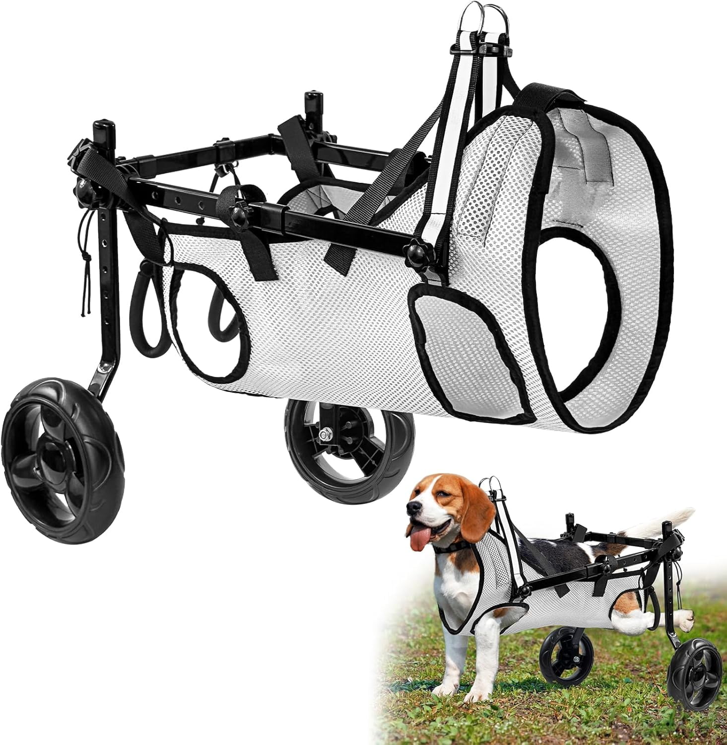 Dog Wheelchair for Back Legs, Wheelchair for Small & Medium Dog, Dog ...