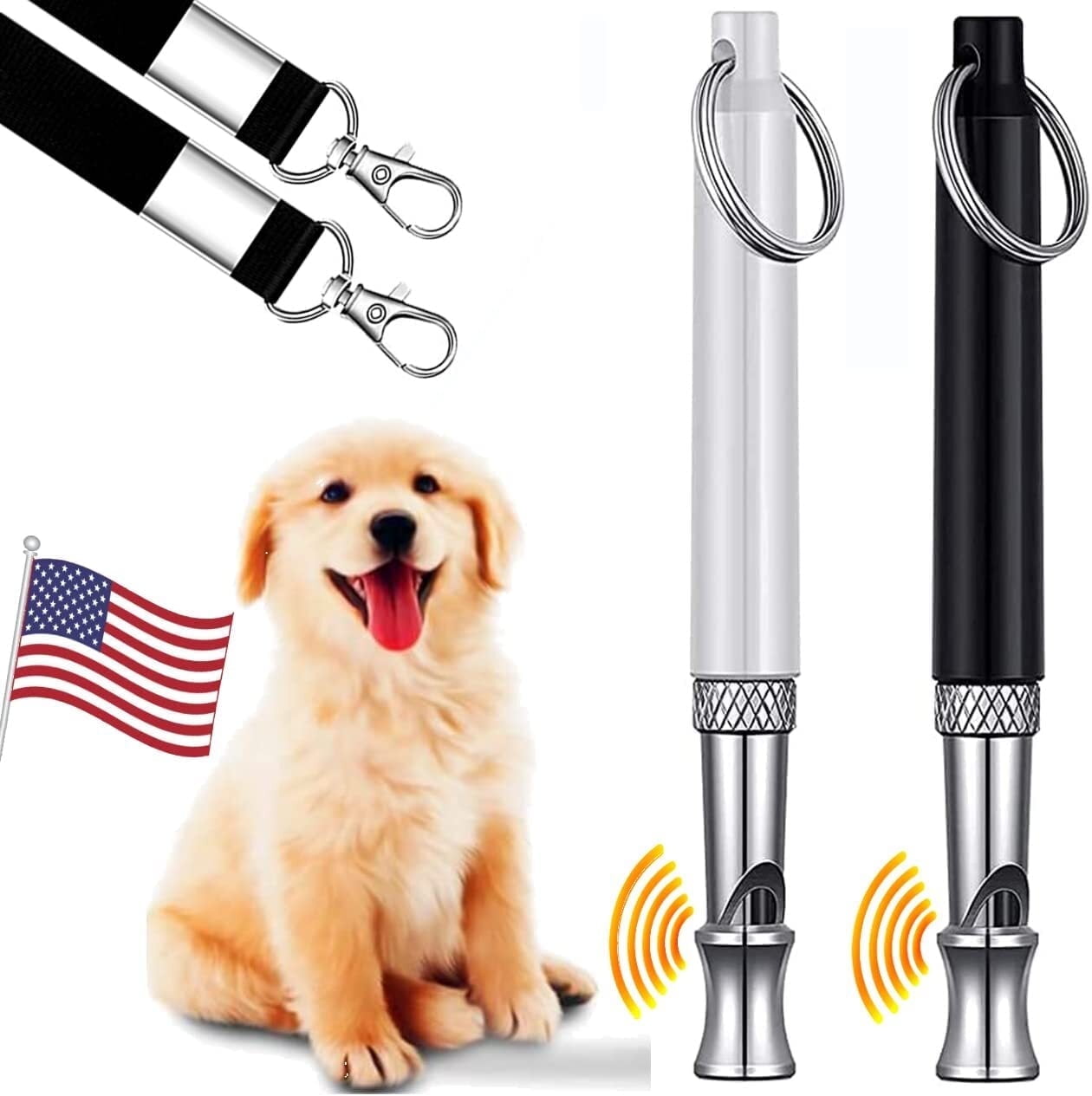 Dog Whistle, 2 PCS Ultrasonic Dog Whistle to Stop Barking Neighbors Dog ...